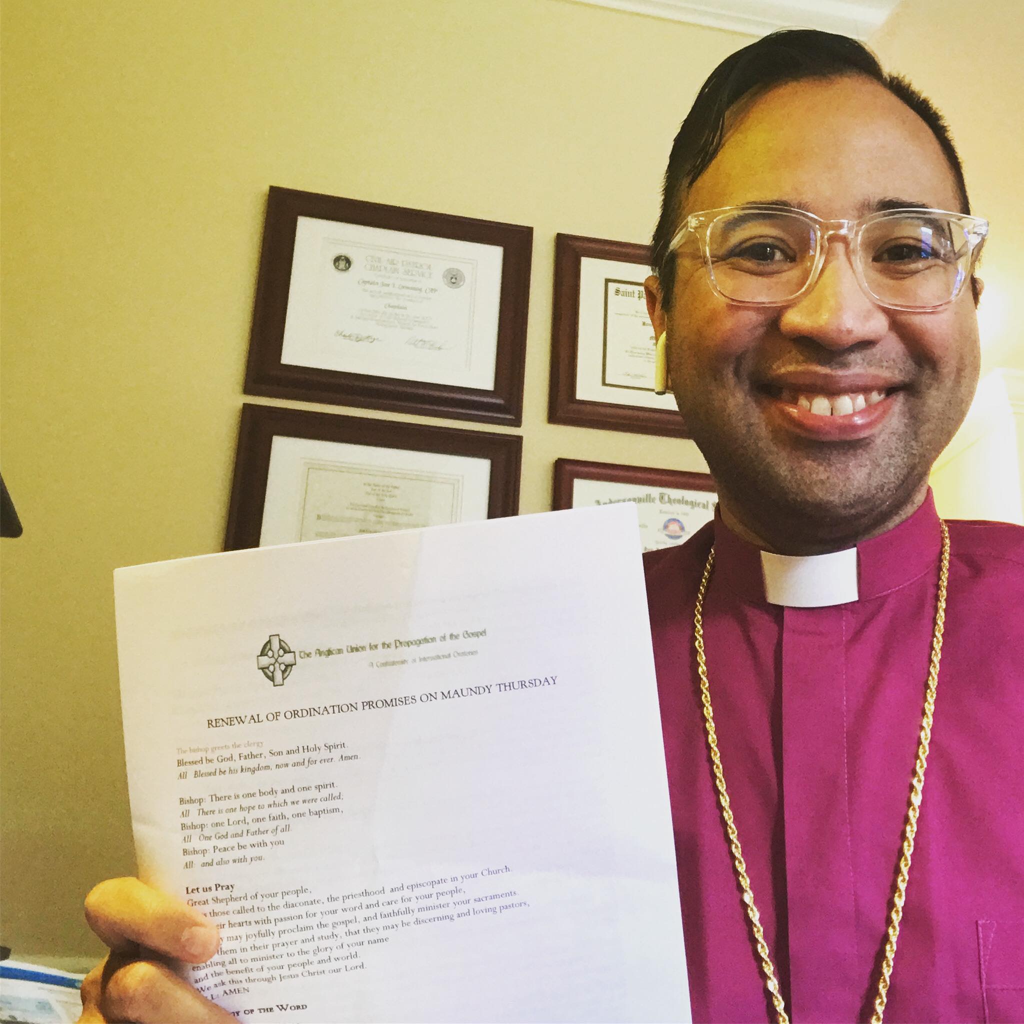 Bishop Lumanog renews his ordination vows – The Anglican Diocese of St ...